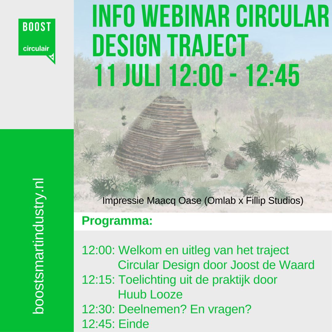 Informatie webinar over traject Circular Design - Circulaire Maakindustrie